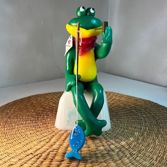 Vintage | Accents | Vintage Northern Lights Frog Candle Wee Wizards ...
